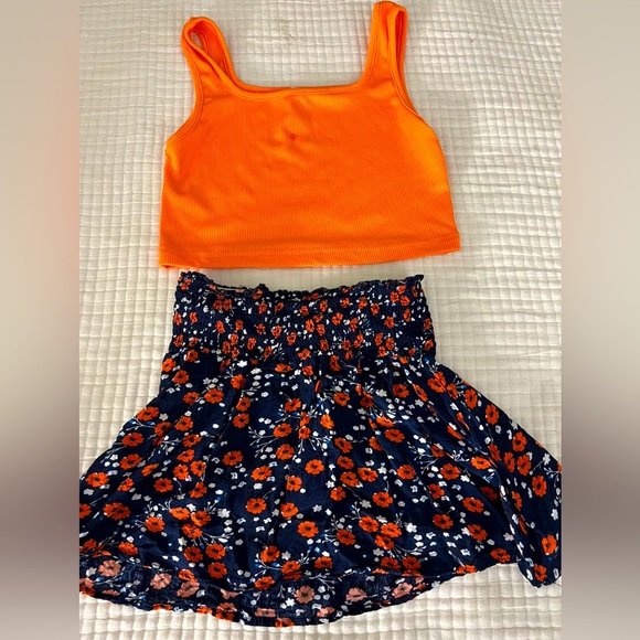 Matching Sets | Girls 2 Piece Outfit Set Skirt And Top | Poshmark
